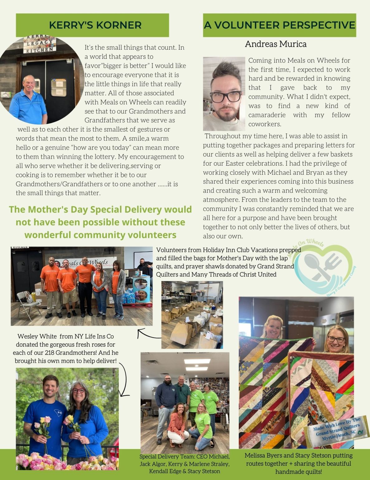 Newsletters - Meals on Wheels : Meals on Wheels